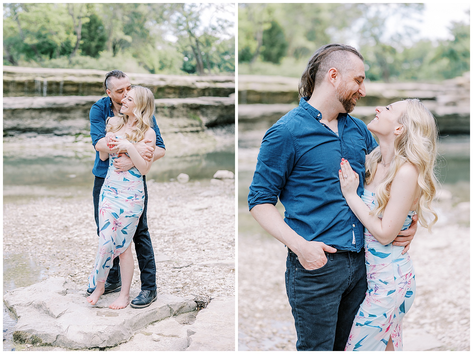 Kelsey & Caleb's Airfield Falls Engagement Session - Rebecca Tripp ...