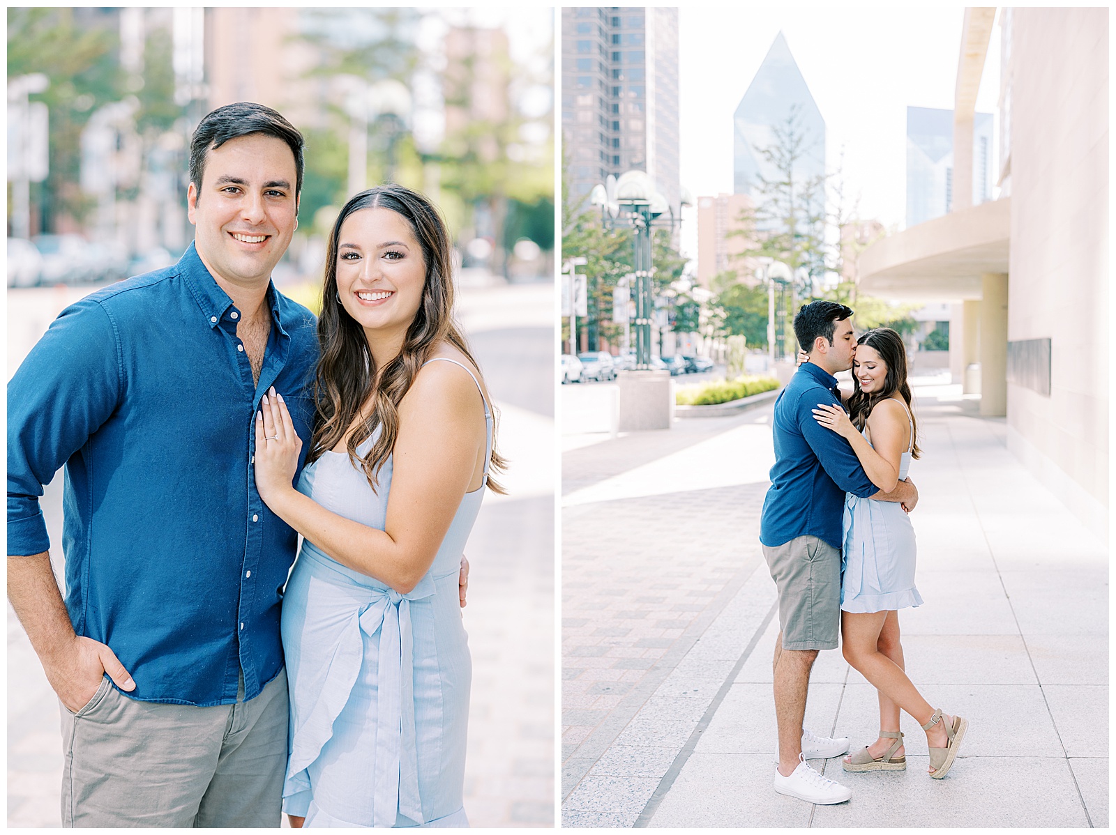 Emma & Bill's Downtown Dallas Engagement Session - Rebecca Tripp Photo ...